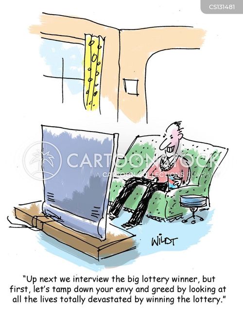 Lottery Wins Cartoons and Comics - funny pictures from CartoonStock