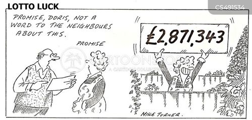 Lottery Wins Cartoons and Comics - funny pictures from CartoonStock