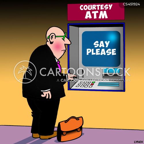 Atm Machine Cartoons and Comics - funny pictures from CartoonStock