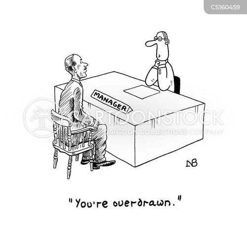 Overdraft Cartoons and Comics - funny pictures from CartoonStock