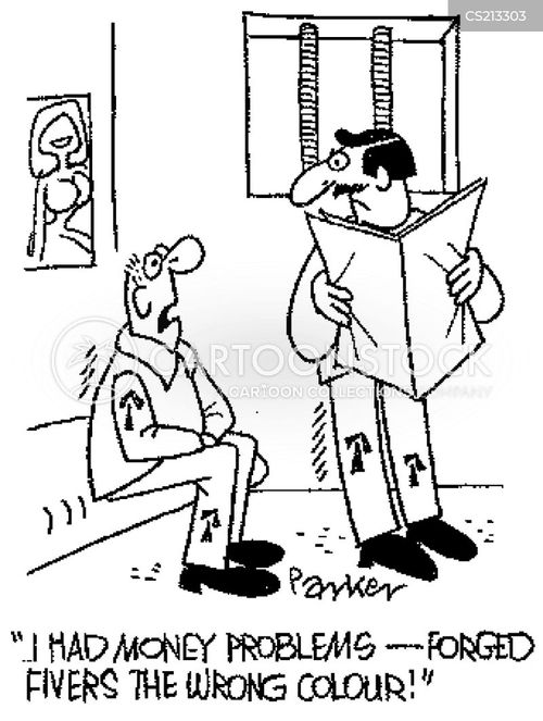 Money Forging Cartoons and Comics - funny pictures from CartoonStock