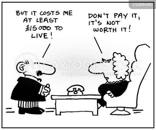 Costs Of Living Cartoons and Comics - funny pictures from CartoonStock