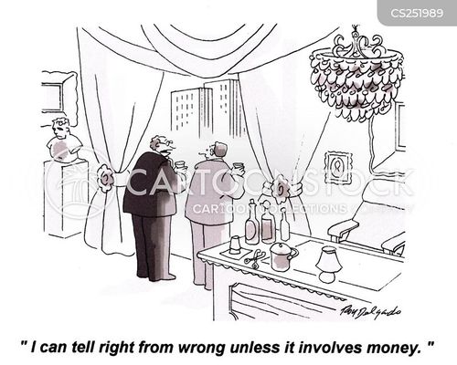 Right From Wrong Cartoons and Comics - funny pictures from CartoonStock