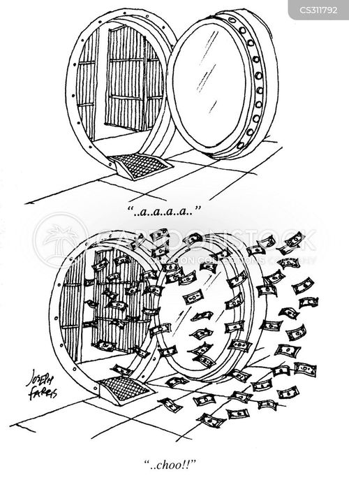 Bank Safe Cartoons and Comics - funny pictures from CartoonStock