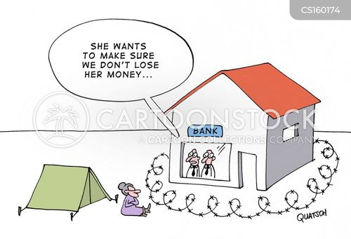 Bank Customers Cartoons and Comics - funny pictures from CartoonStock