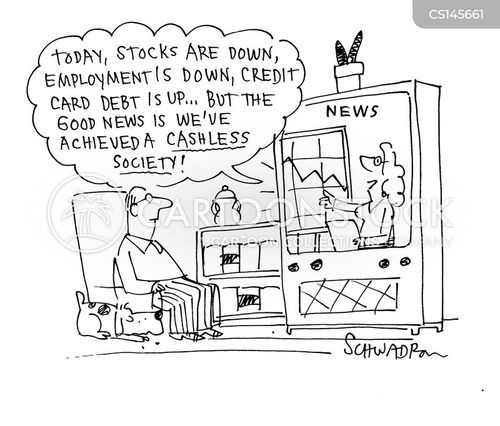 Cashless Society Cartoons and Comics - funny pictures from CartoonStock