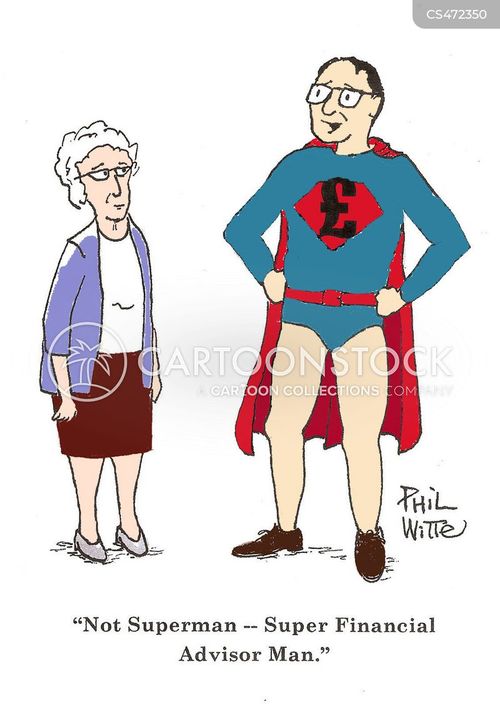 Finance Superhero Cartoons and Comics - funny pictures from CartoonStock