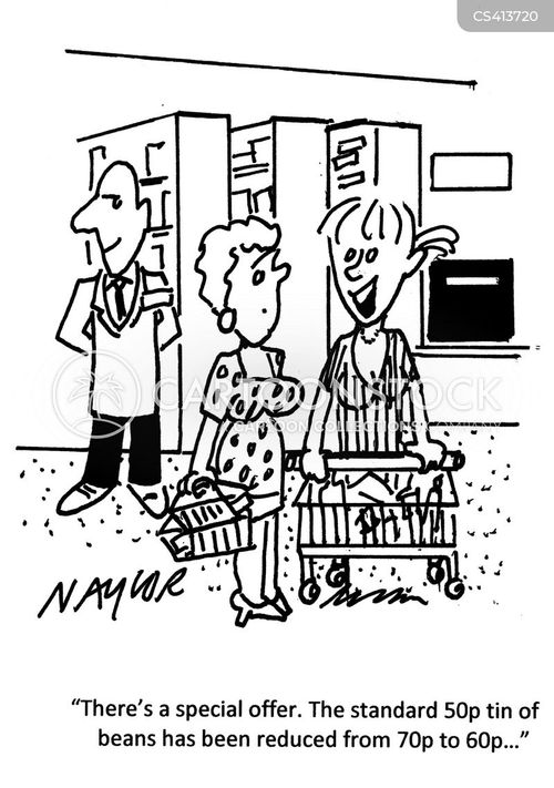 Supermarket Cartoons and Comics - funny pictures from CartoonStock