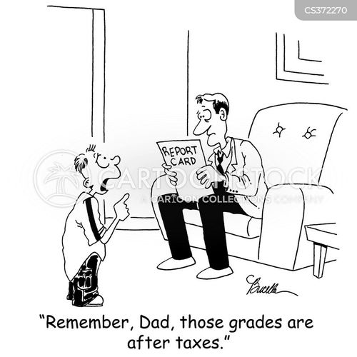 School Report Card Cartoons and Comics - funny pictures from CartoonStock