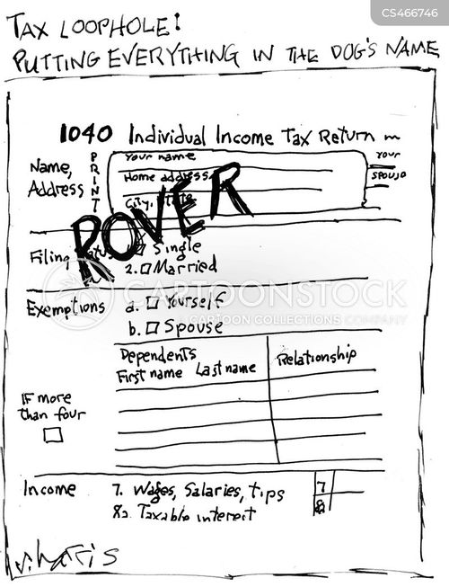 Us Tax Cartoons and Comics - funny pictures from CartoonStock