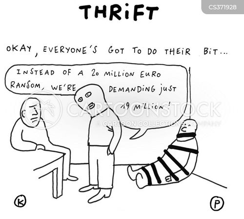 Thrift Cartoons and Comics - funny pictures from CartoonStock