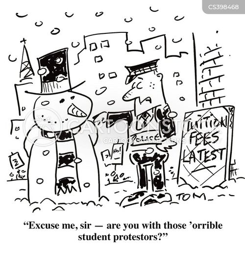 Student Marches Cartoons and Comics - funny pictures from CartoonStock