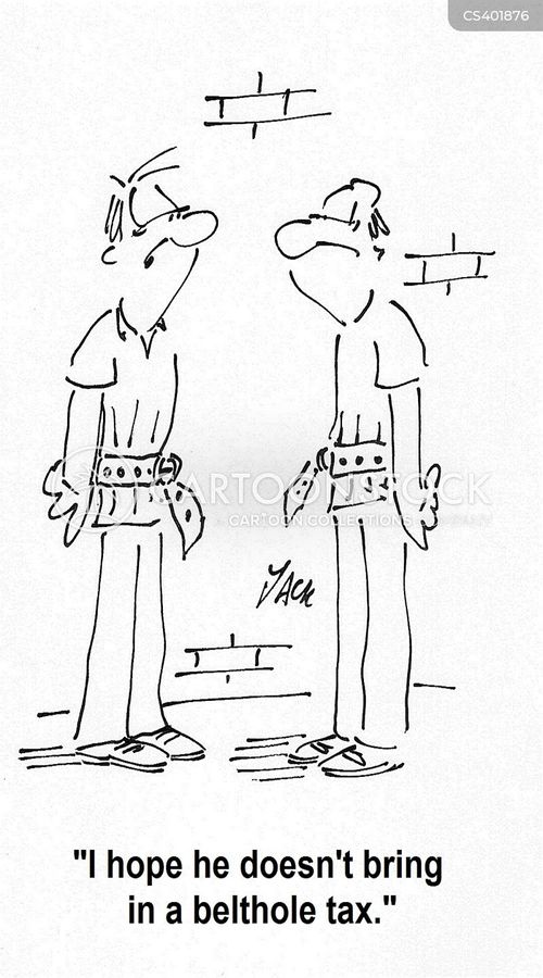 Tightening Belts Cartoons and Comics - funny pictures from CartoonStock