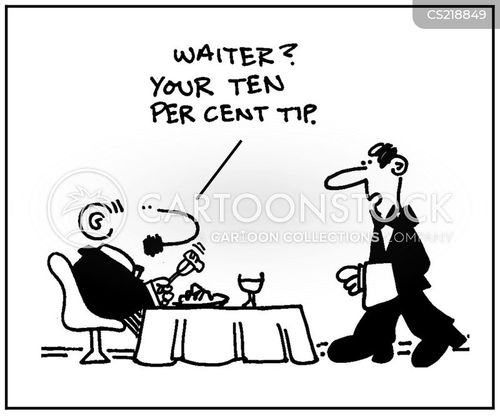 Service Tip Cartoons and Comics - funny pictures from CartoonStock