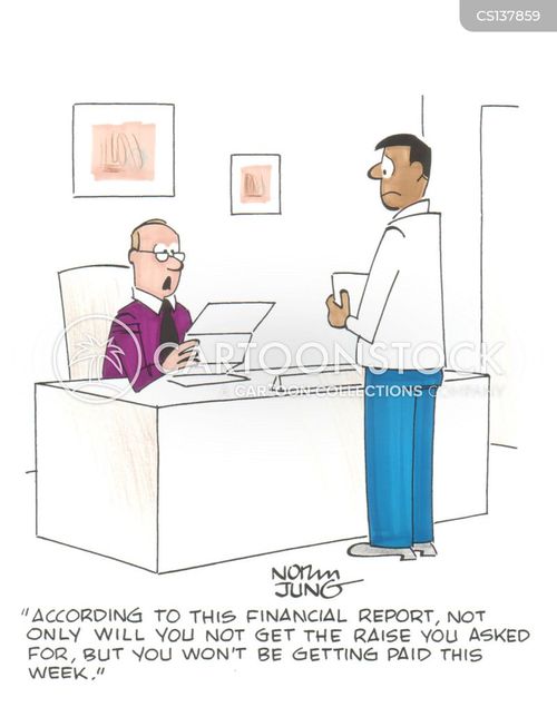 Fianancial Report Cartoons and Comics - funny pictures from CartoonStock