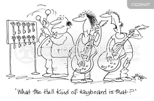 Keyboardist Cartoons and Comics - funny pictures from CartoonStock