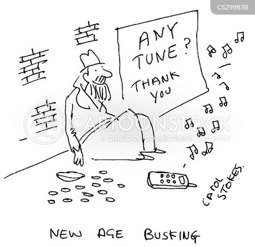 Reverse Busking Cartoons and Comics - funny pictures from CartoonStock