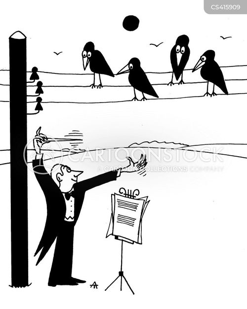 Choir Of Birds Cartoons and Comics - funny pictures from CartoonStock