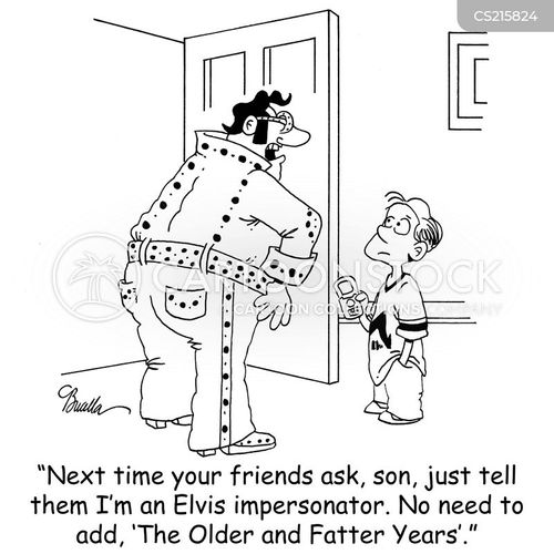 Elvis Impersonator Cartoons and Comics - funny pictures from CartoonStock