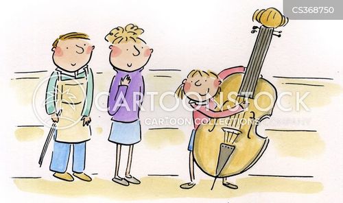 Cello Player Cartoons and Comics - funny pictures from CartoonStock
