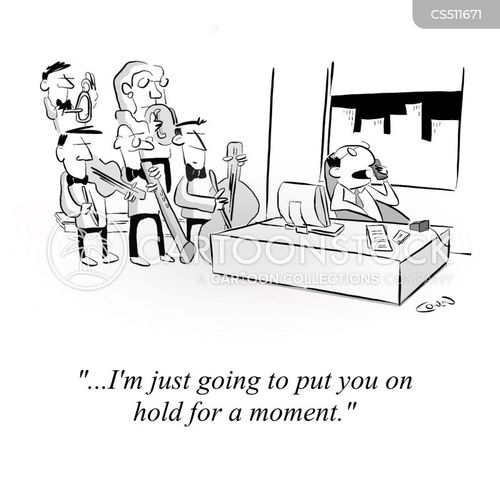 Hold Music Cartoons and Comics - funny pictures from CartoonStock