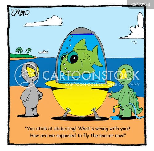 Failed Abduction Cartoons and Comics - funny pictures from CartoonStock