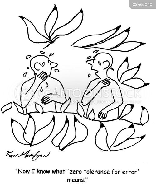 Zero Tolerance Cartoons and Comics - funny pictures from CartoonStock