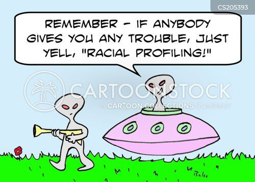 Racial Profiling Cartoons and Comics - funny pictures from CartoonStock