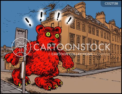 Monster Attack Cartoons and Comics - funny pictures from CartoonStock
