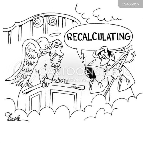 Recalculating Cartoons and Comics - funny pictures from CartoonStock