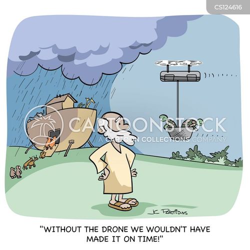 Delivery Drones Cartoons and Comics - funny pictures from CartoonStock