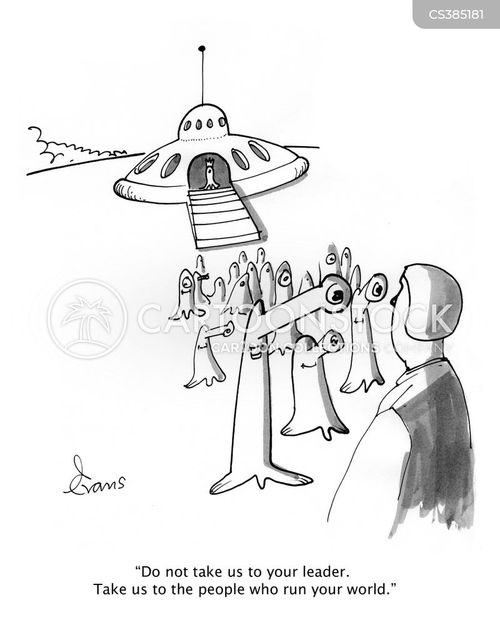 Alien Spaceship Cartoons and Comics - funny pictures from CartoonStock