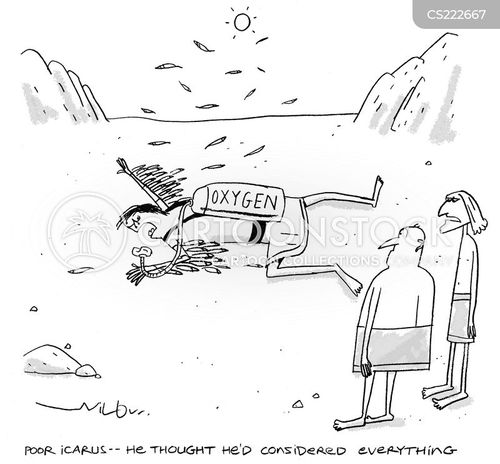 Icarus Cartoons and Comics - funny pictures from CartoonStock