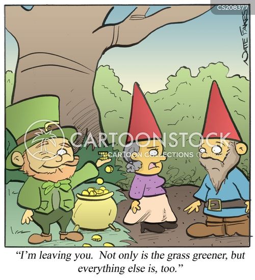 Grass Is Greener Cartoons and Comics - funny pictures from CartoonStock