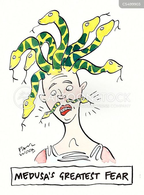 Medusa's Curse Cartoons and Comics - funny pictures from CartoonStock