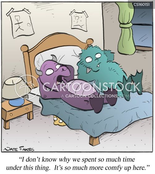 Under The Bed Cartoons and Comics - funny pictures from CartoonStock