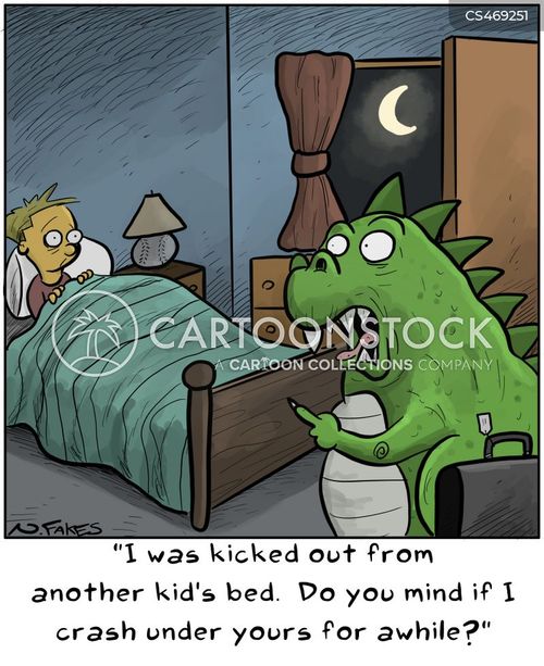 Night Scare Cartoons and Comics - funny pictures from CartoonStock