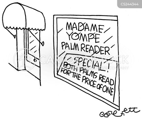 Palm Read Cartoons and Comics - funny pictures from CartoonStock