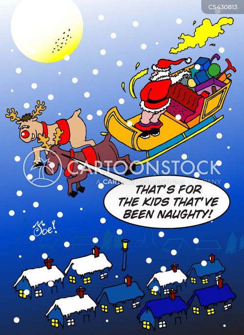 Santa's Naughty List Cartoons and Comics - funny pictures from CartoonStock