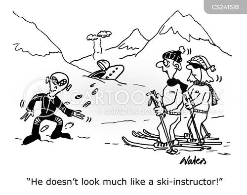 Ski Instructor Cartoons and Comics - funny pictures from CartoonStock
