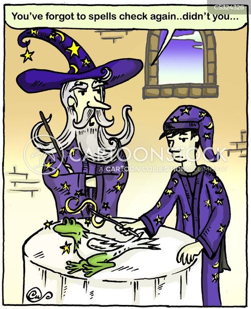 Spelling Check Cartoons and Comics - funny pictures from CartoonStock