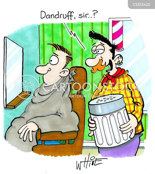 Dandruff Cartoons and Comics - funny pictures from CartoonStock