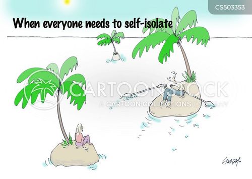 Self-isolate Cartoons and Comics - funny pictures from CartoonStock