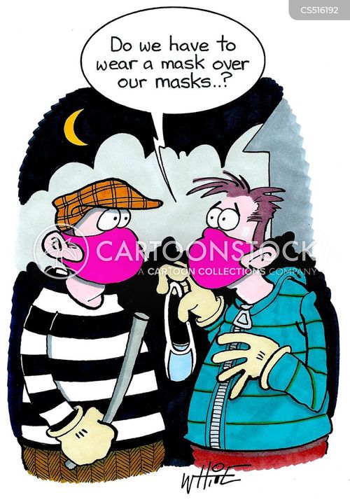 Masking Cartoons and Comics - funny pictures from CartoonStock