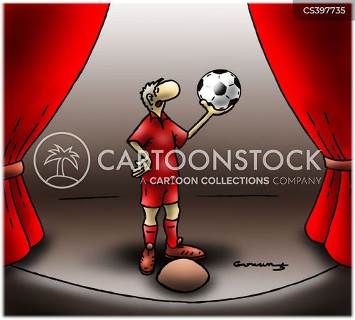 Footballer Players Cartoons and Comics - funny pictures from CartoonStock