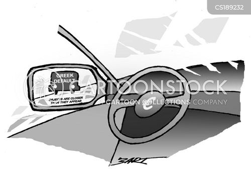 Rear View Mirror Cartoons and Comics - funny pictures from CartoonStock