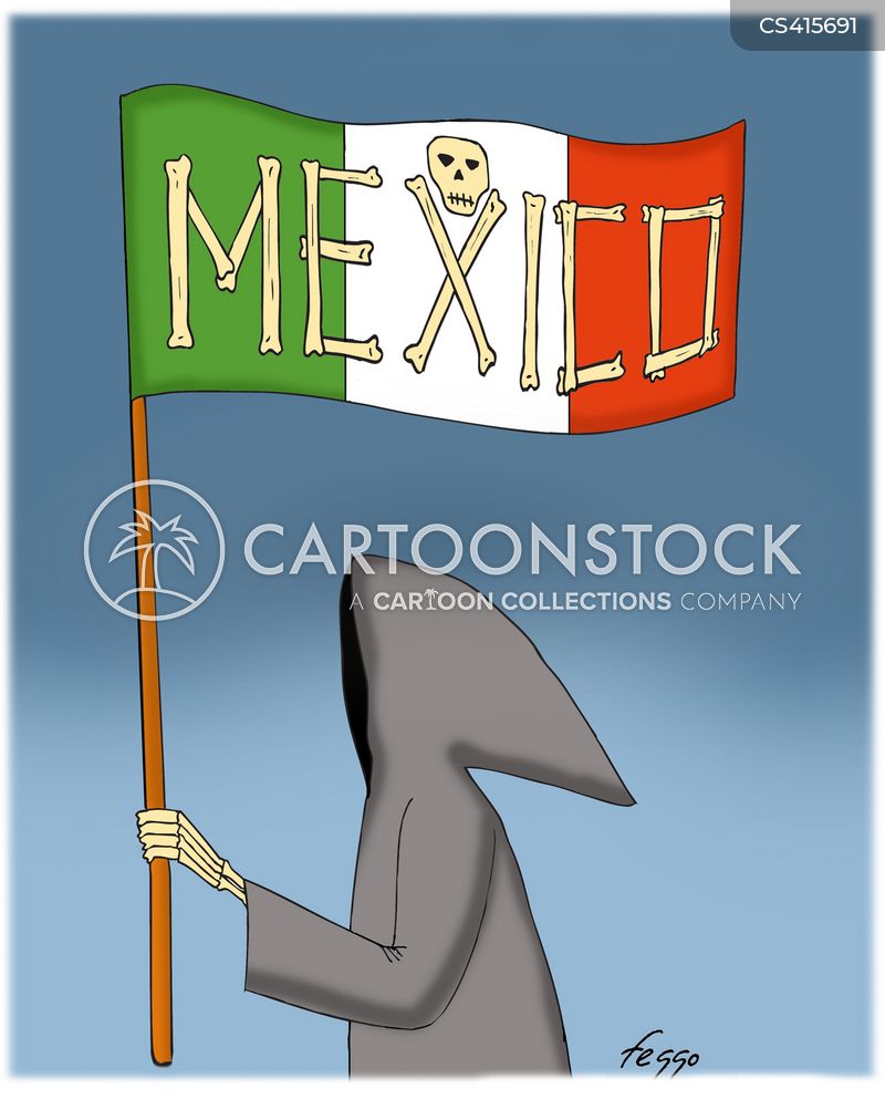 Mexico Violence Cartoons and Comics - funny pictures from CartoonStock