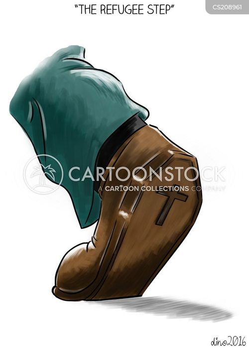 War Refugee Cartoons and Comics - funny pictures from CartoonStock