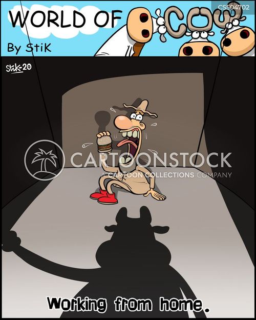 Working At Home Cartoons and Comics - funny pictures from CartoonStock