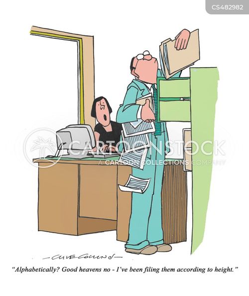 File Cabinet Cartoons and Comics - funny pictures from CartoonStock